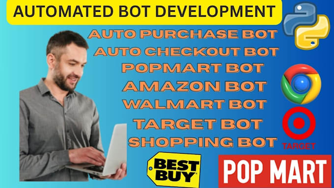 Run fast checkout bot, auto purchase bot, target bot, popmart bot ...