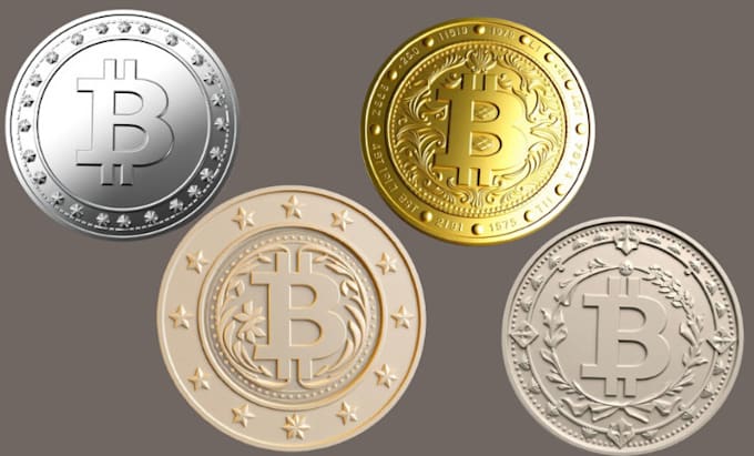 Sculpt printable 3d model, bass relief medallion, crypto coin, cad ...