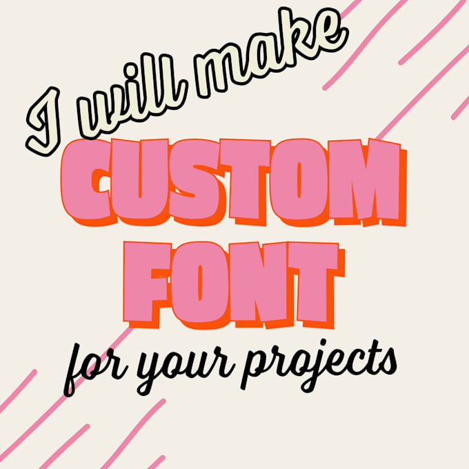 Design a custom font tailored for your projects by Caulxx | Fiverr