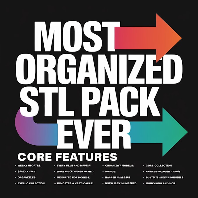 Give you the mega stl bundle for 3d printing, most organized stl files ...