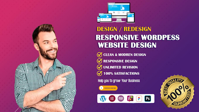 Build, design, redesign, clone wordpress website or business blog website design by Sani_website ...