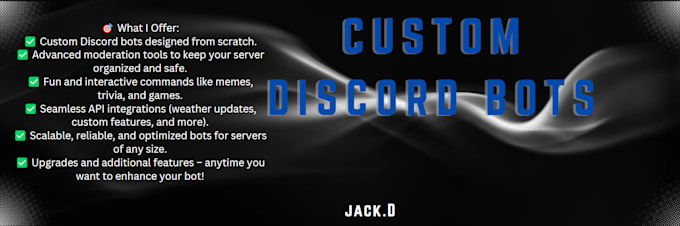 Premium custom discord bots with advanced capabilities by Stacky_smith ...