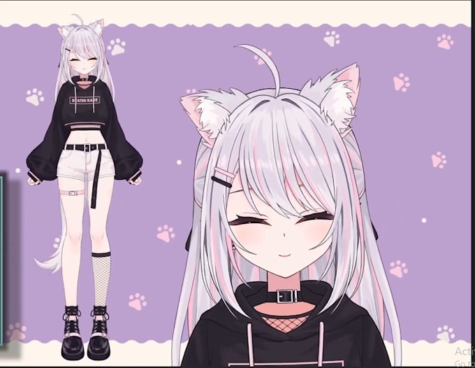 Draw and rig live2d vtuber model vtuber model 2d vtuber rigg for live ...