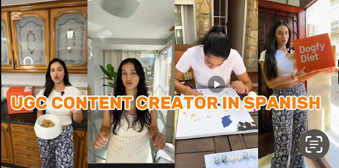 Create ugc tiktok instagram videos for you in spanish by Nahomiugc | Fiverr