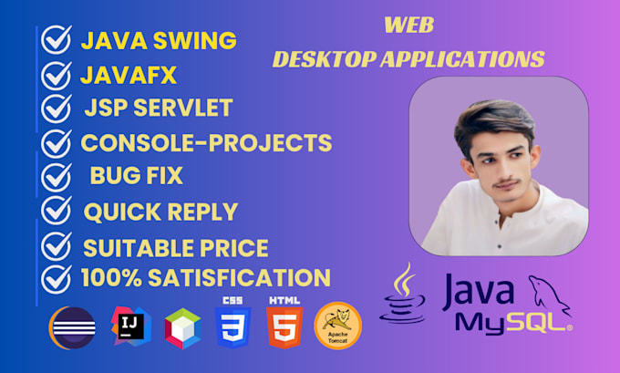 Do Java Swing Javafx Servlet Jsp Dsa Console Oop Projects With Database By Rabnawaz124
