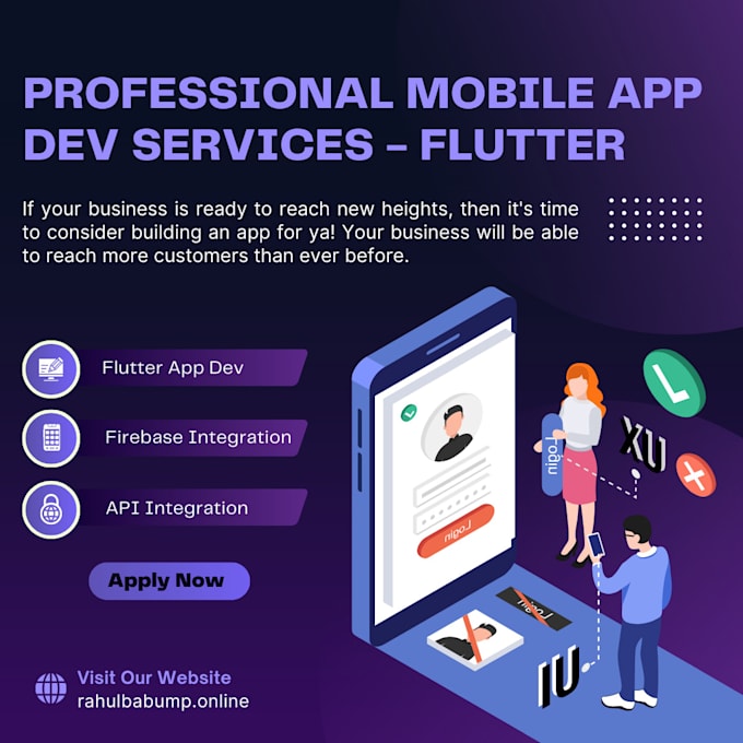 Develop flutter based cross platform mobile apps for you by Rahulthewhiteha | Fiverr