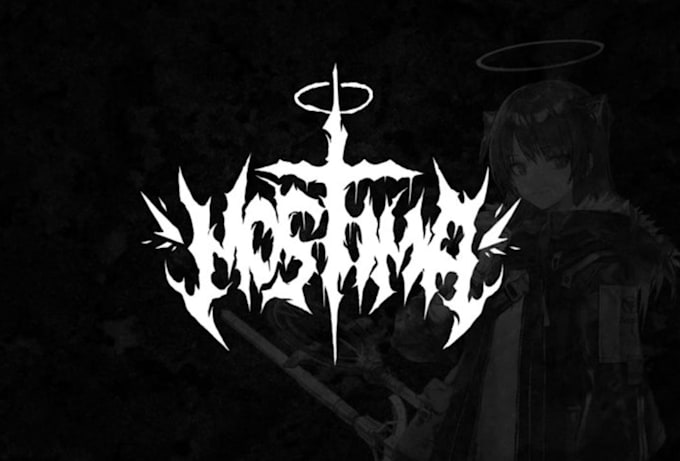 Draw band logo, death metal, horror by Geneviv_rice | Fiverr