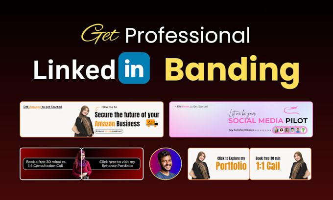 Design professional linkedin branding by Ihamadanjum | Fiverr