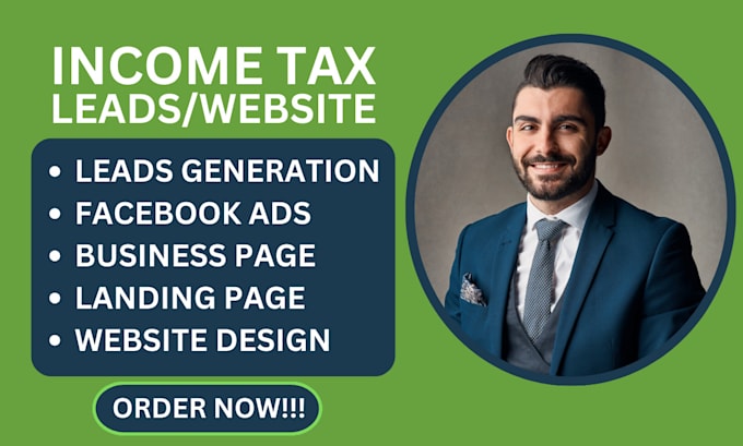 Generate tax leads facebook ads google ads tax website by Leads_spark ...