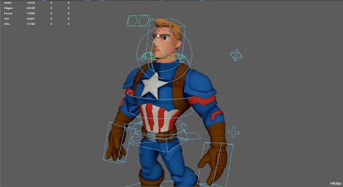 3d ue humaniod rig setup, auto pro ,animaze 3d model rigify in blender ...