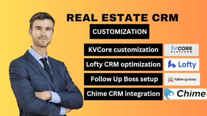 Set up and manage real estate crm lofty crm, kvcore, follow up boss ...