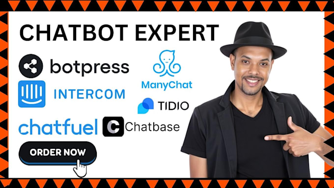 Setup ai chatbot on manychat chatbot botpress uchat tidio livechat chatfuel by Madezmedia | Fiverr