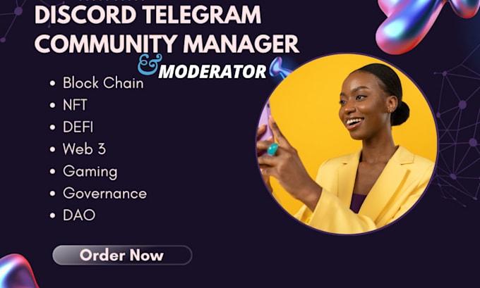 Be telegram admin, chatter, community manager, discord moderator ...