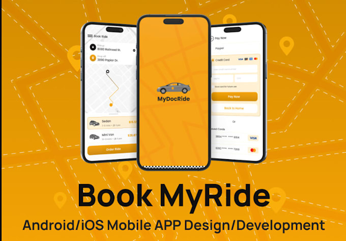 Create a dynamic taxi booking app, taxi app, ridesharing app by Romero ...