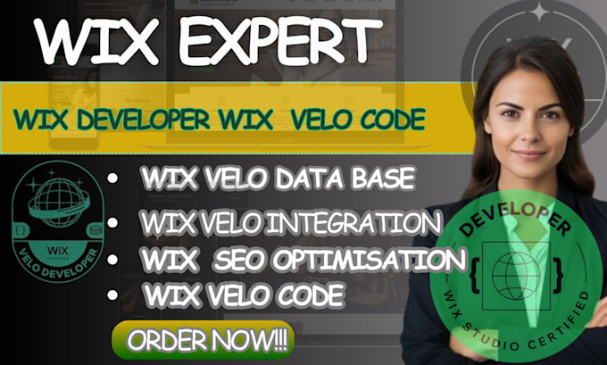 Develop custom wix website design, wix redesign with wix velo code, wix studio by Kcathrine | Fiverr
