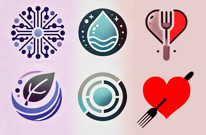 Flat vector logo designs by Eyupelagoz | Fiverr