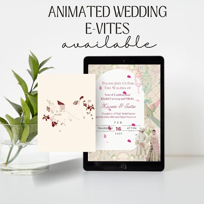 Create amazing animated e invitation cards by Fifi_x | Fiverr