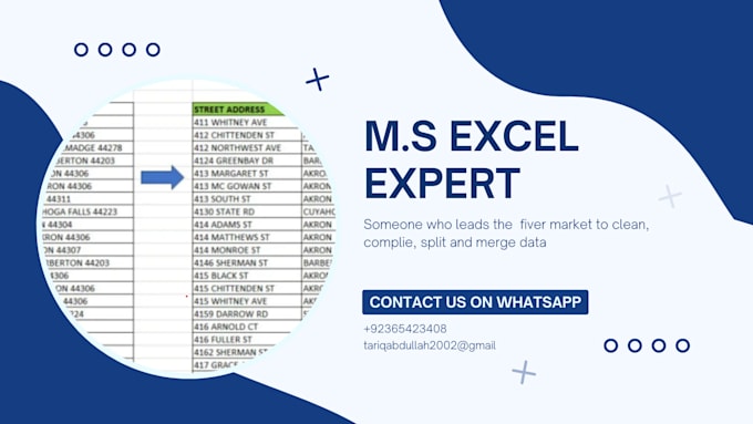 Clean, format, merge, and split excel data by Howtodoit110 | Fiverr