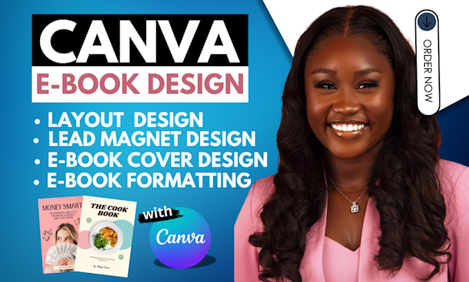 Canva ebook design, lead magnet, cover design, book formatting, layout ...
