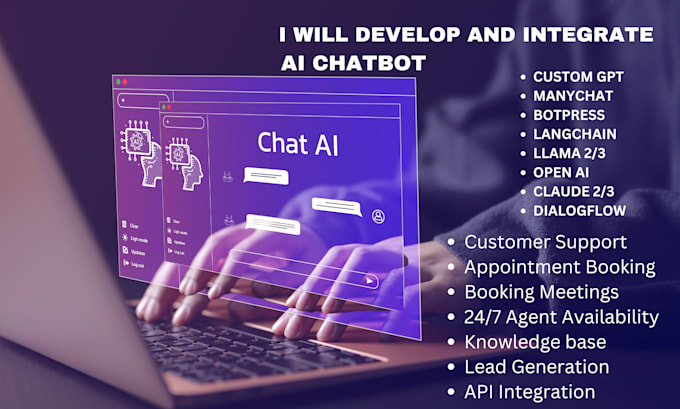 Develop and integrate chatbot using custom codes, framework, manychat, botpress by Richa ...