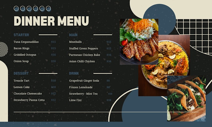 Create menu designs that effectively represent and promote your brand ...