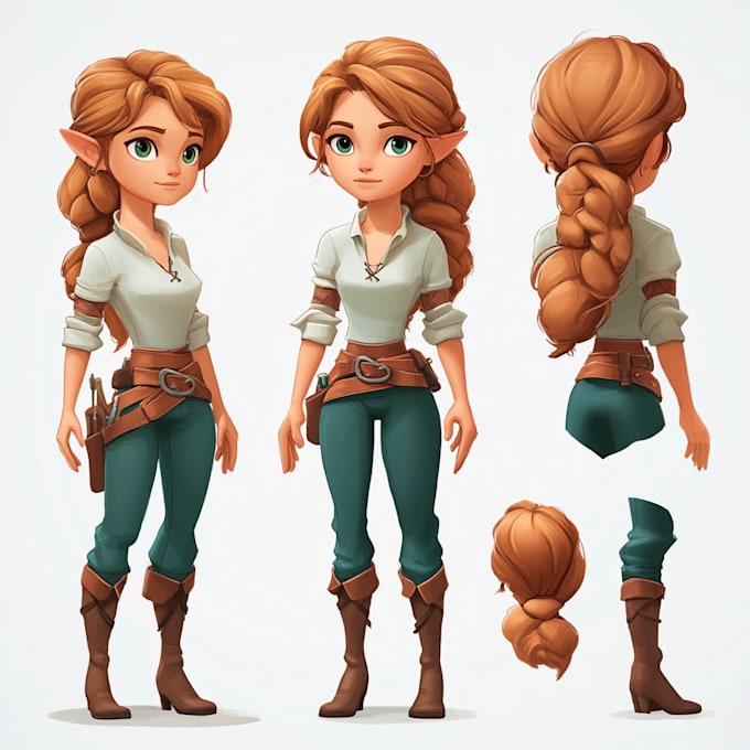 2d game art character design and concept art by Miloshkemp | Fiverr