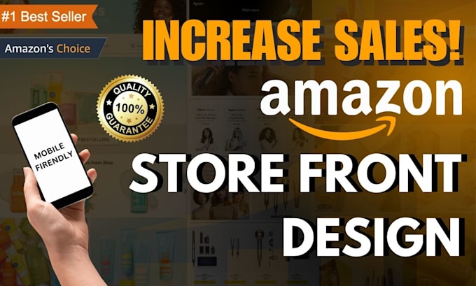 Create custom made amazon store front design that scales by ...