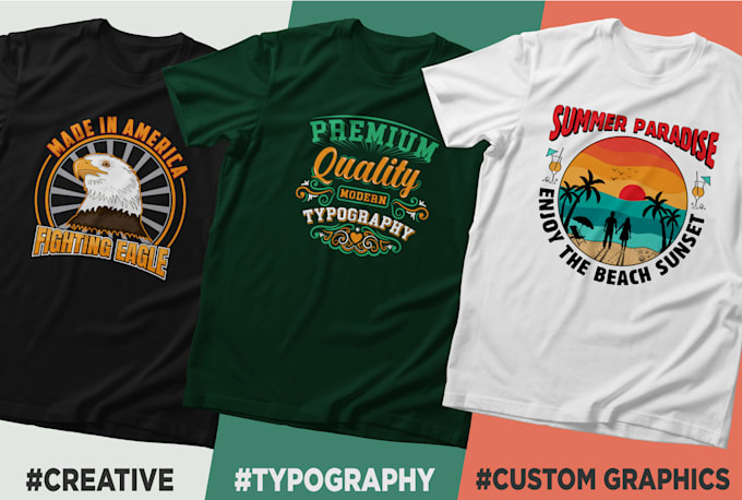 Create custom t shirts and creative typography design by Shahin2040 ...
