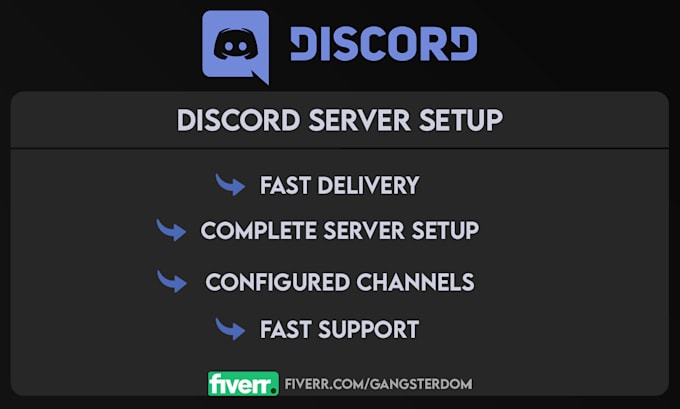 Setup your discord server by Gangsterdom | Fiverr