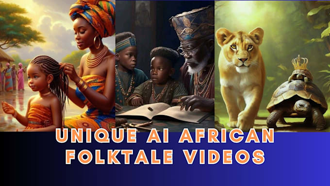 Create unique african folktales video, ai video art, folktales ...
