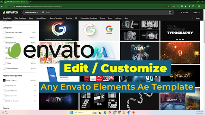 Edit and customize any envato after effects template by Jkstudios61 ...