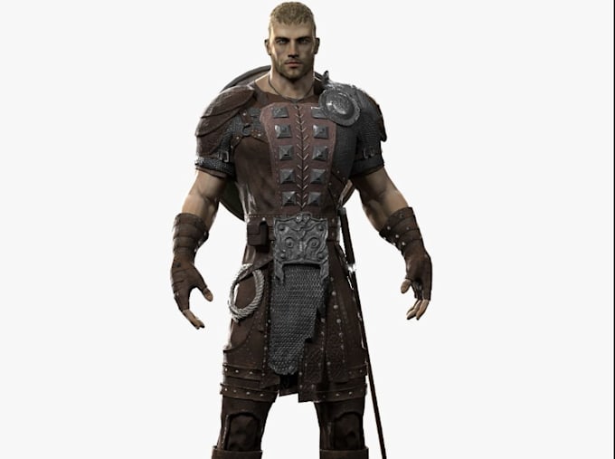 Port 3d character into ue5, medieval model, warrior model for game ...