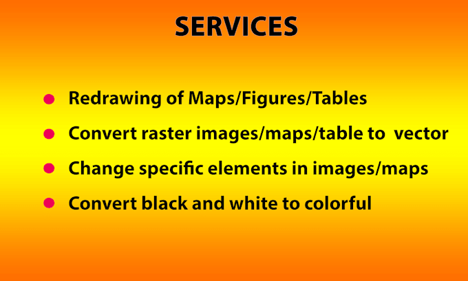 Redraw and edit your map image table by Socio_graphic | Fiverr