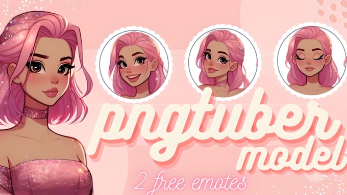 Draw custom png tuber model vtuber rigging pngtuber twitch discord ...