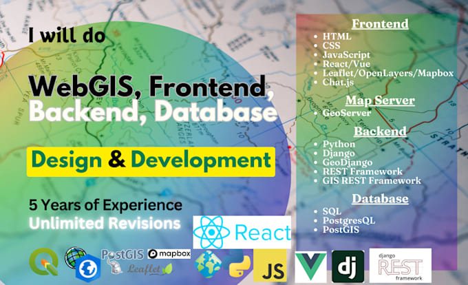 Do Gis Webgis Dashboard Frontend Backend Db Api Development By
