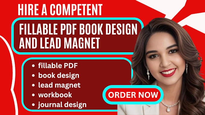 Create fillable pdf book design lead magnet workbook and journal design ...
