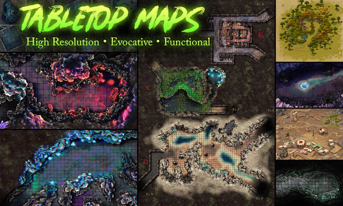 Make you high quality fantasy tabletop maps by Bluescaleartist | Fiverr