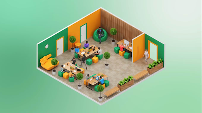 Design captivating 3d isometric infographic illustration by Rendronixe ...