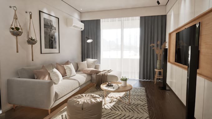 Render photorealistic 3d interior with unreal engine by Cham_tomoya | Fiverr