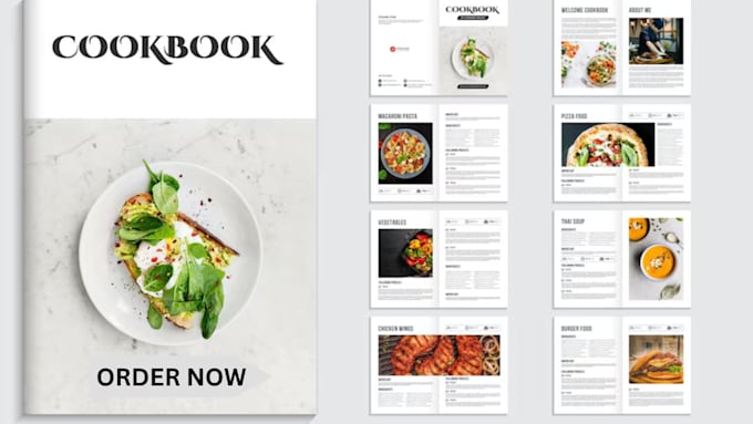 Write quality cookbook recipe book, cookbook formatting, fillable pdf form by Claret_ric | Fiverr