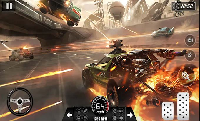 Develop shooting, car racing game in unity for you by Emilycarter7 | Fiverr