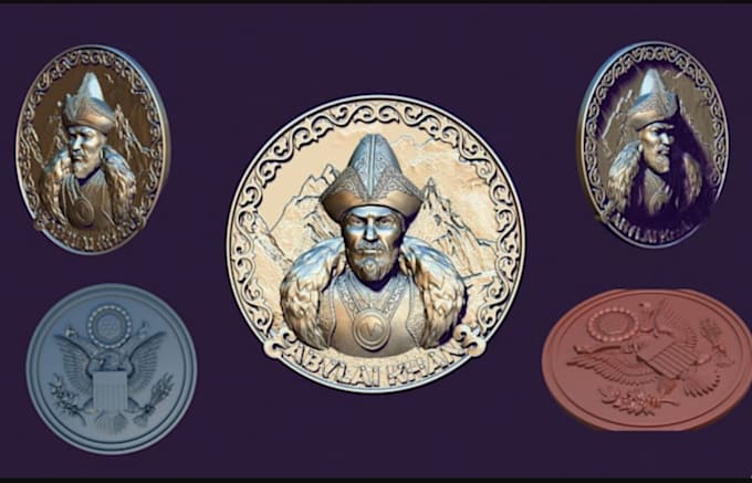 Sculpt 3d model 3d command challenge 3d command coin bas relief, cnc 3d ...