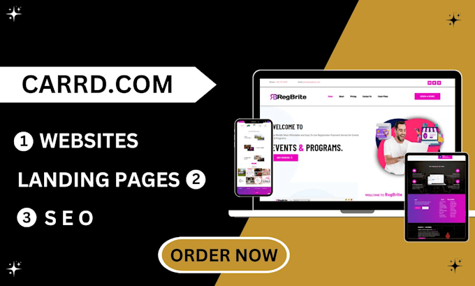 Design carrd website carrd landing page redesign carrd website by Theebzdigitalz | Fiverr