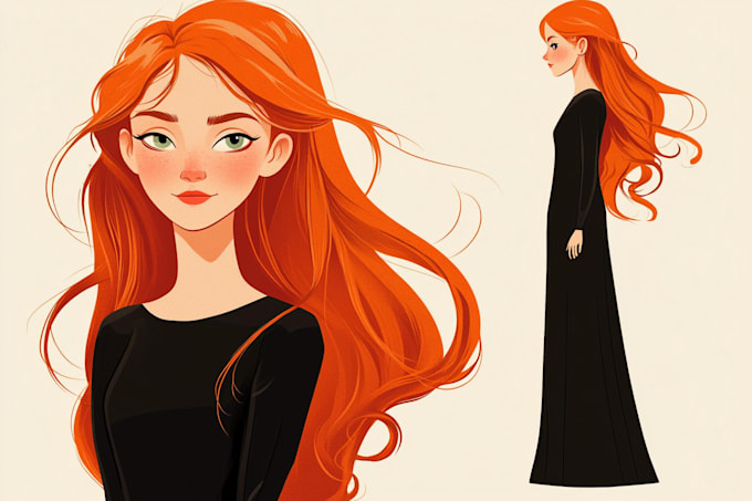 Create flat vector illustration or cartoon character by Zoeynge | Fiverr