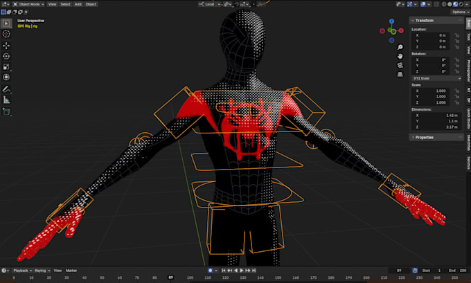 Rig 3d character in blender for vtuber vrchat unreal or unity by Maroc777772 | Fiverr