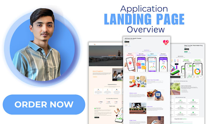 Do responsive mobile app landing page by Darshan_reactjs | Fiverr
