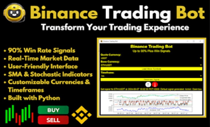 Build binance trading bot,pinescript to ninjatrader8 mt4 mt5 by Tomscriston | Fiverr