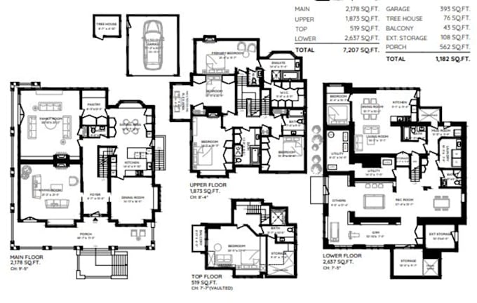 Draw, redraw architectural 2d floor plan 2d autocad drawing house plan ...