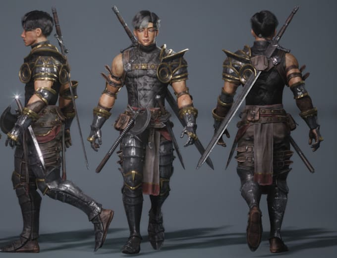 Pose 3d Model 3d Scan Reduce Polycount Rendering Fix Model Bake