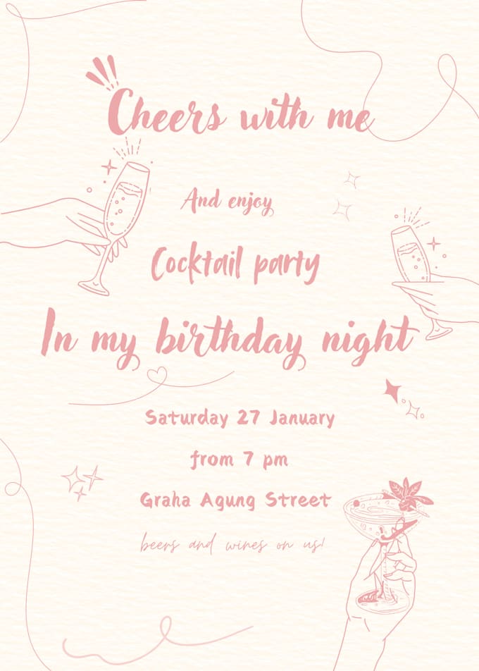 Design invitations and greeting card by Eryfitria | Fiverr